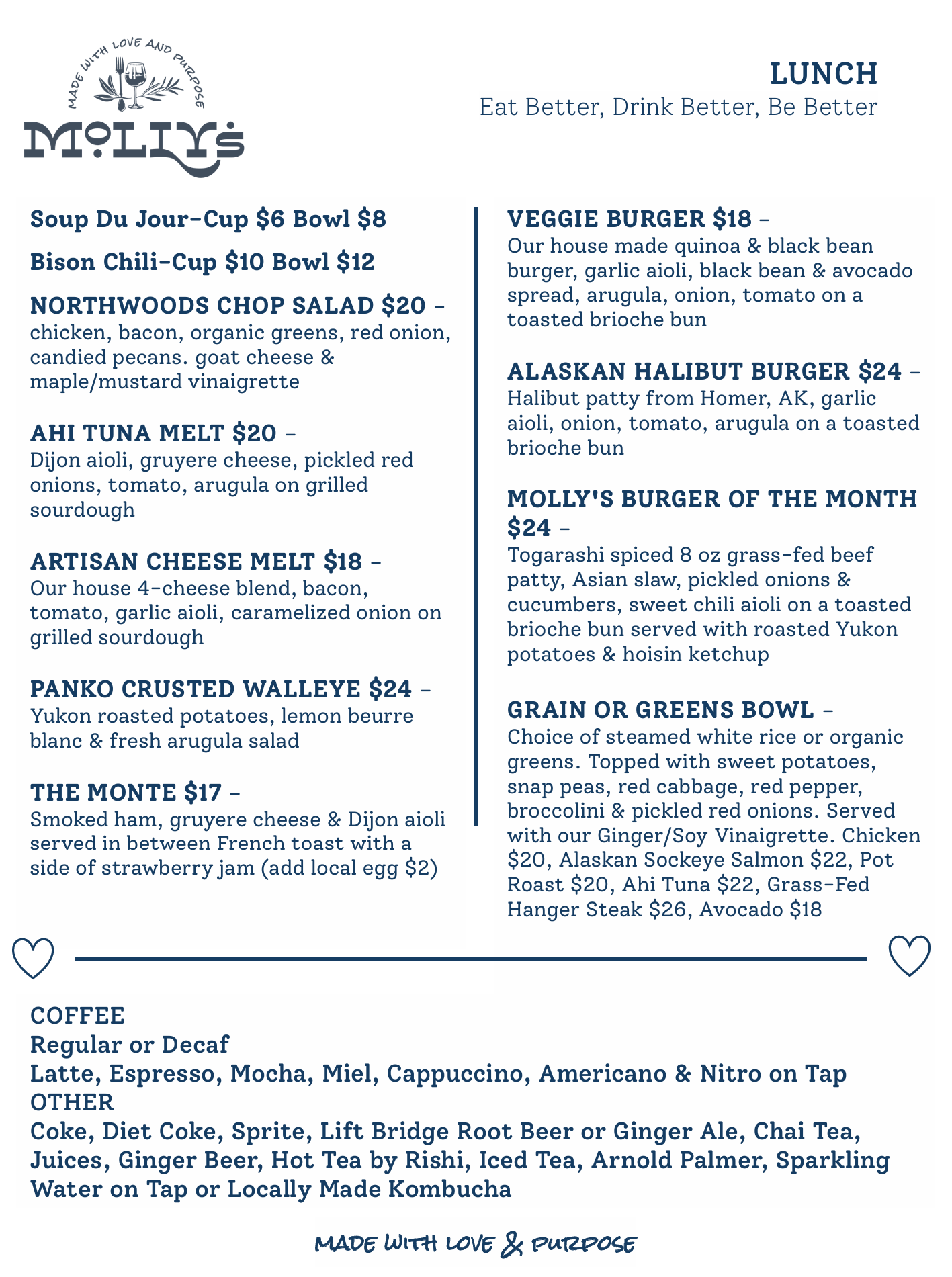 Food Menu | Molly's