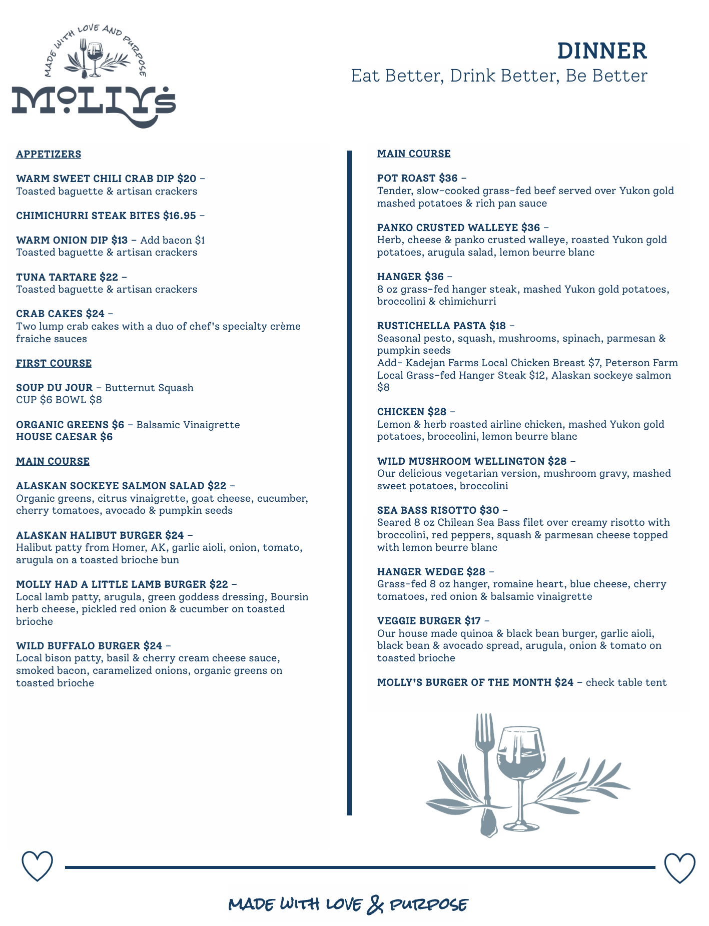 Food Menu | Molly's