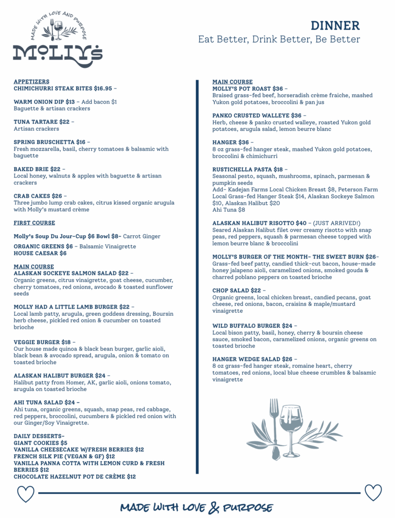 Food Menu | Molly's
