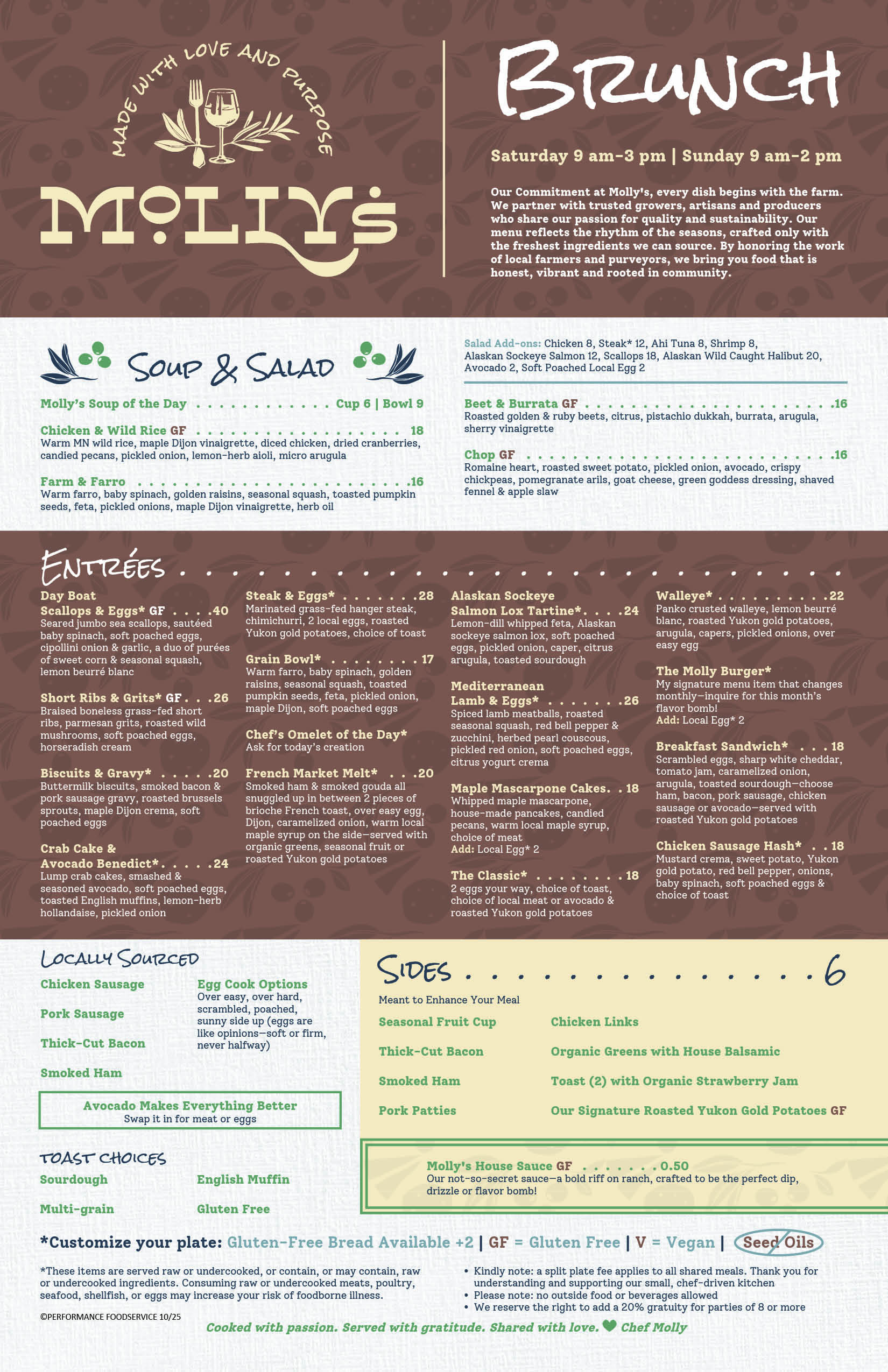 Food Menu | Molly's