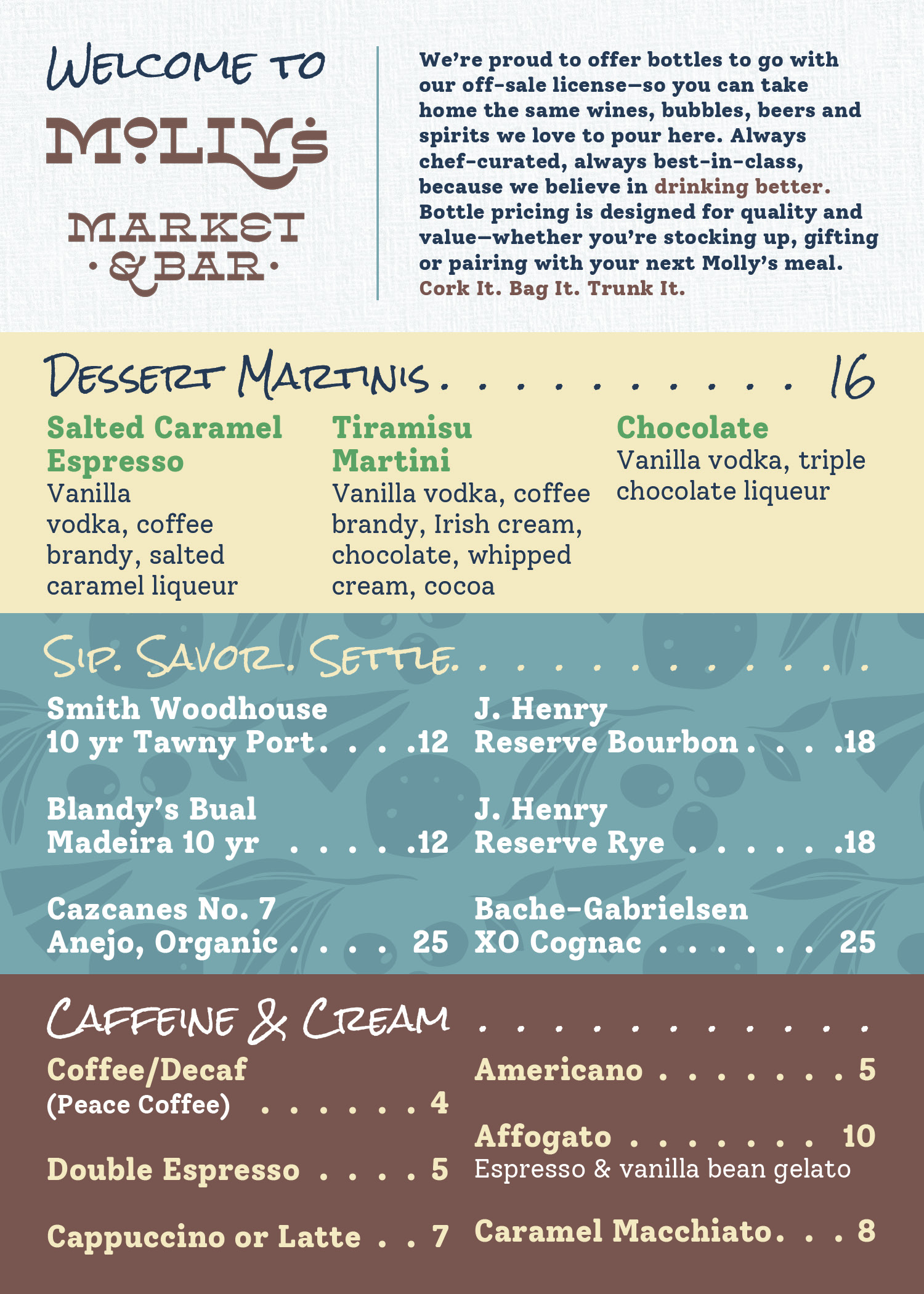 Food Menu | Molly's