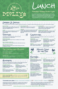 Food Menu | Molly's